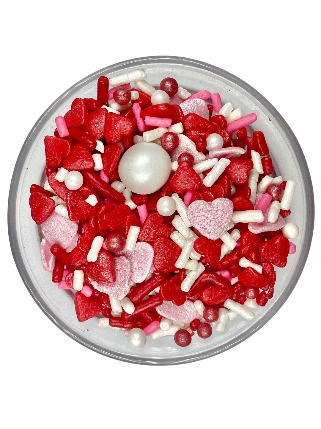 Hearts in Red Sprinkle Mix Valentines Day Sprinkle Mixes Wedding Shower ...