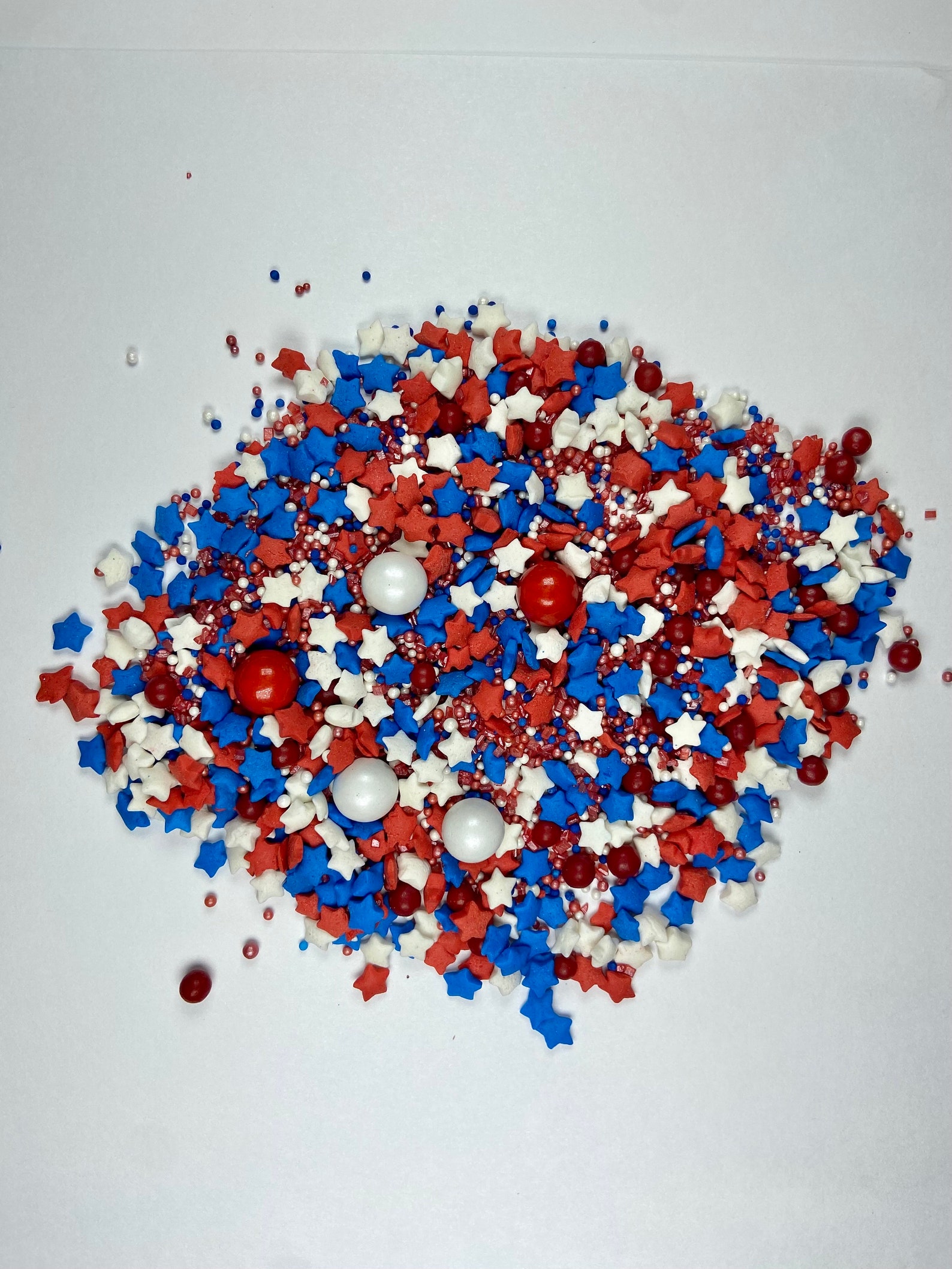 Sprinkle Mix Red, White and Blue Sprinkle Mix - Etsy
