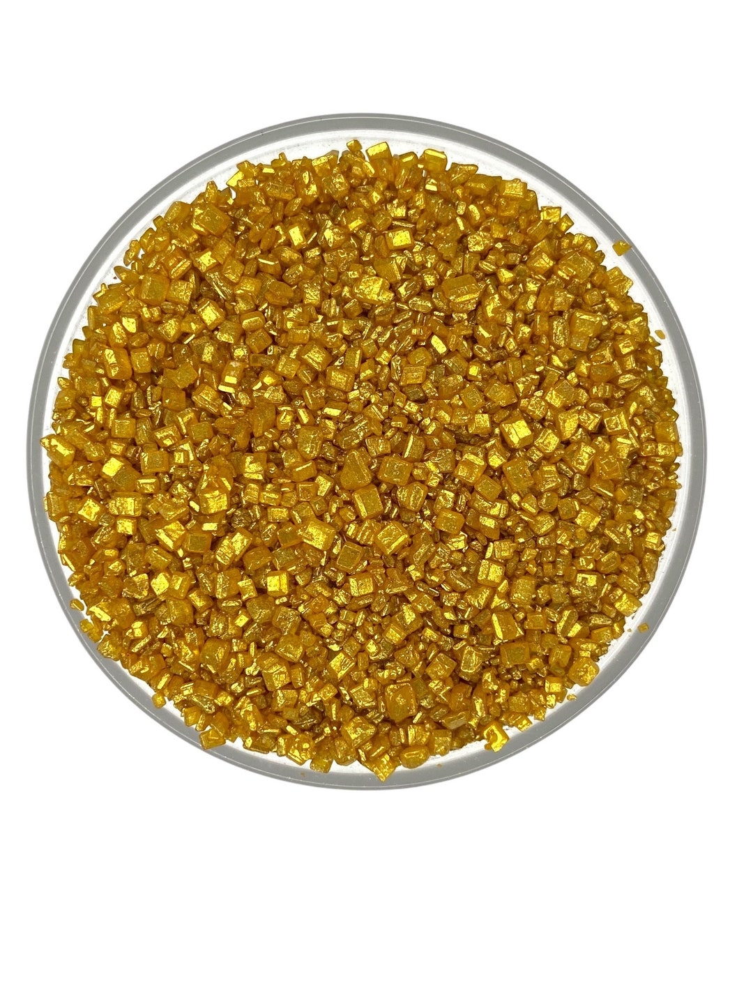 Metallic Gold Chunky Sugar Crystals Edible Birthday Bridal Soft Colors ...