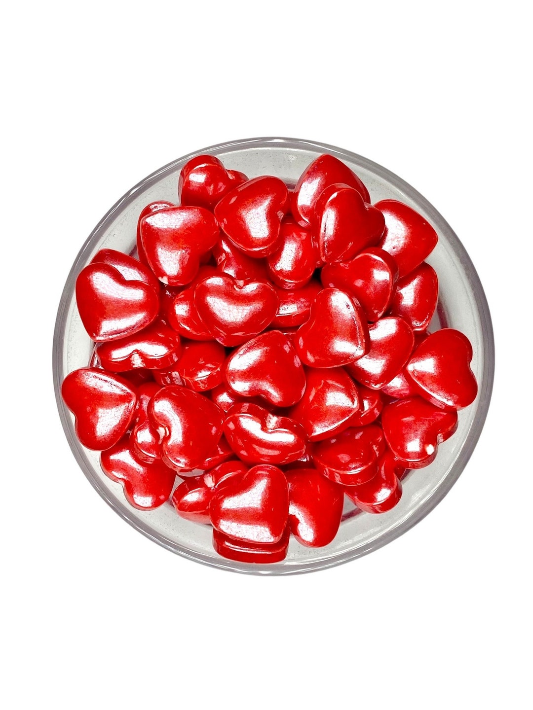 Red Heart Sprinkles Valentines Heart Kisses Sprinkle Red Pink White ...