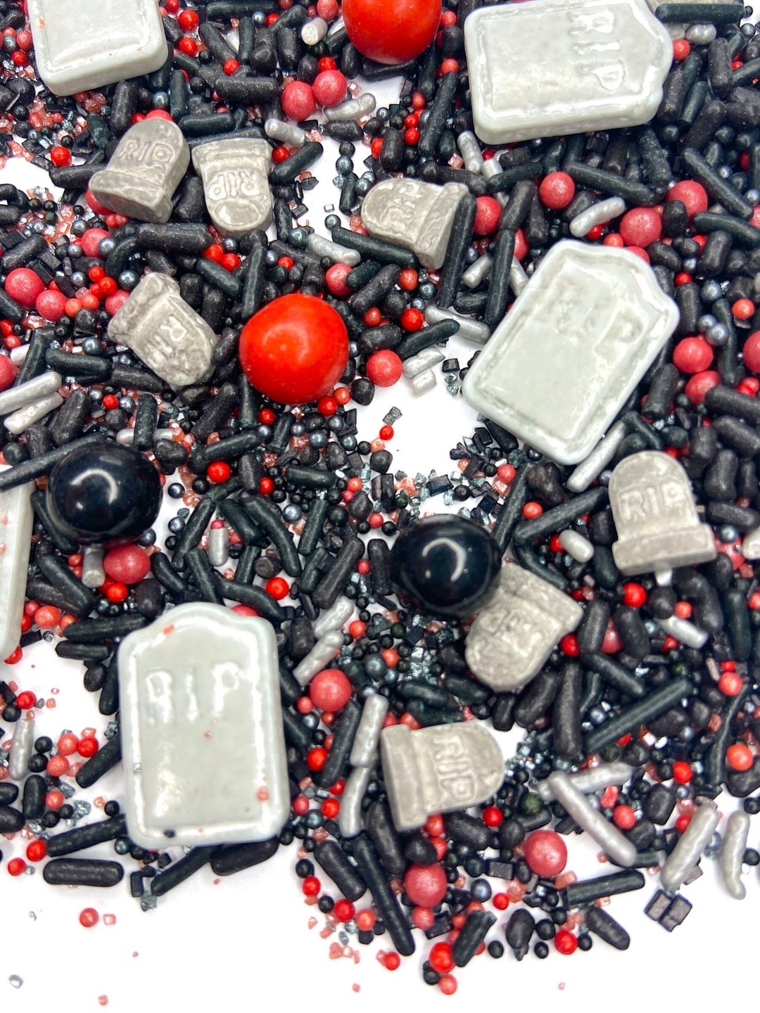 Sprinkle Mix Graveyard Cemetary Sprinkle Mix -- Large RIP Gravestone ...