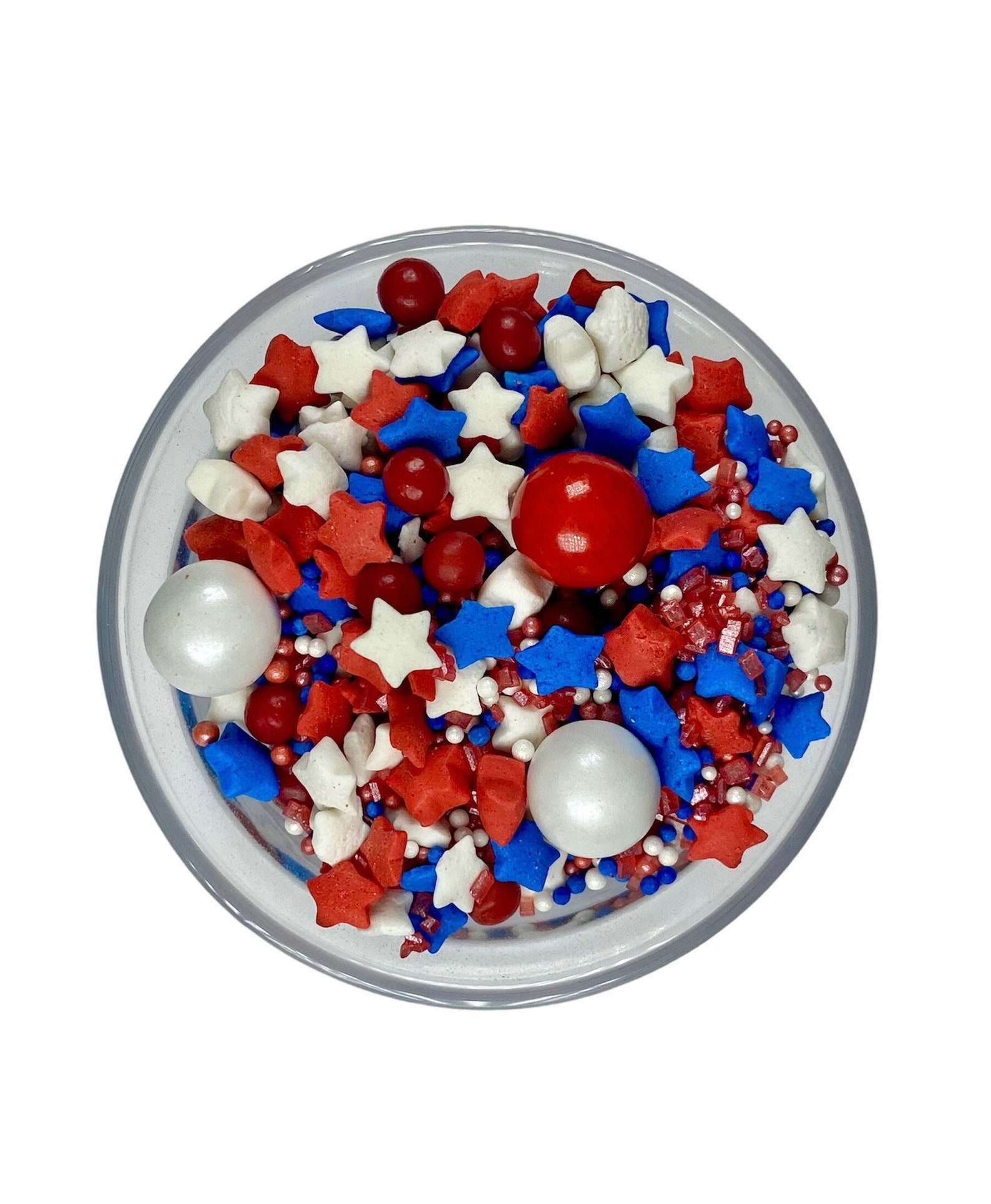 Sprinkle Mix Red, White and Blue Sprinkle Mix - Etsy