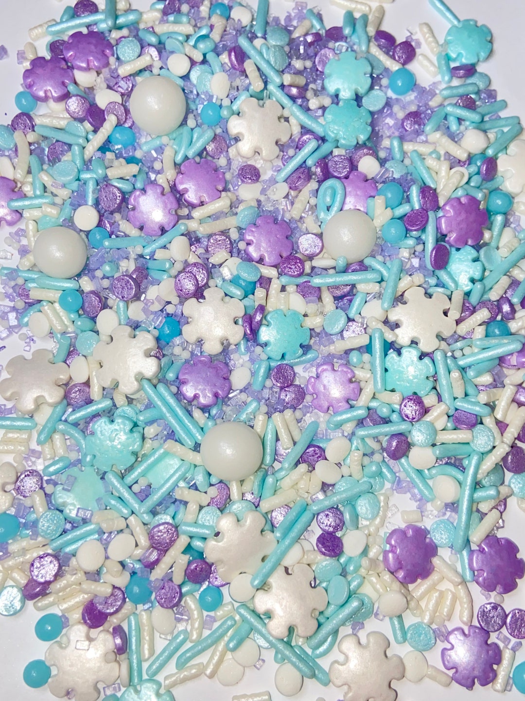 Sprinkle Mix Pretty Snowflakes Sprinkle Mix - Etsy