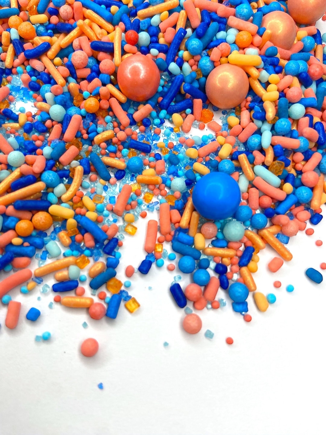 Sprinkle Mix Summer Coral Sprinkle Mix -- Edible Baby Shower Birthday ...