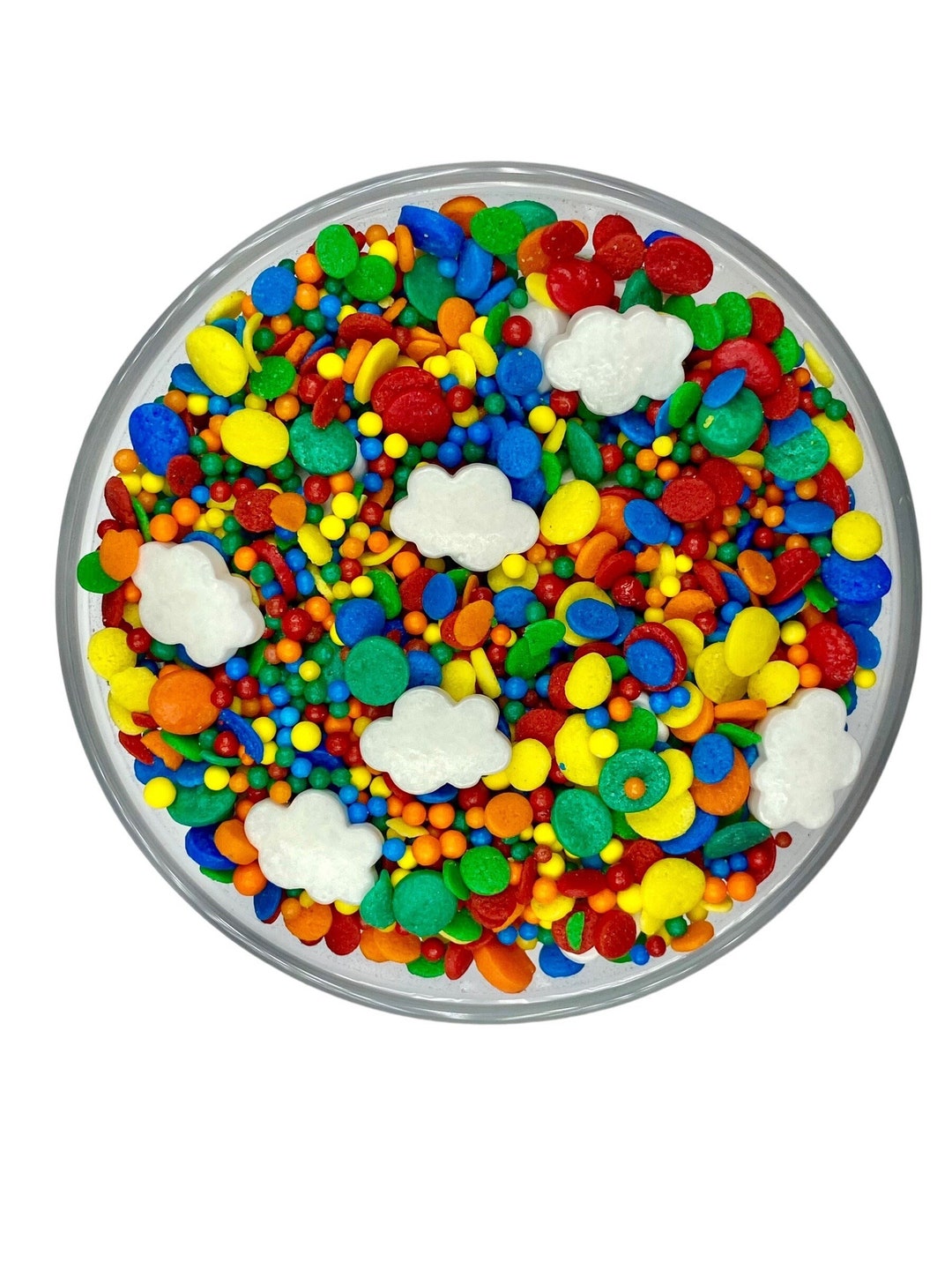 Rainbow and Clouds Sprinkle Mix Baby Shower Birthday Sprinkle Mix Pride ...