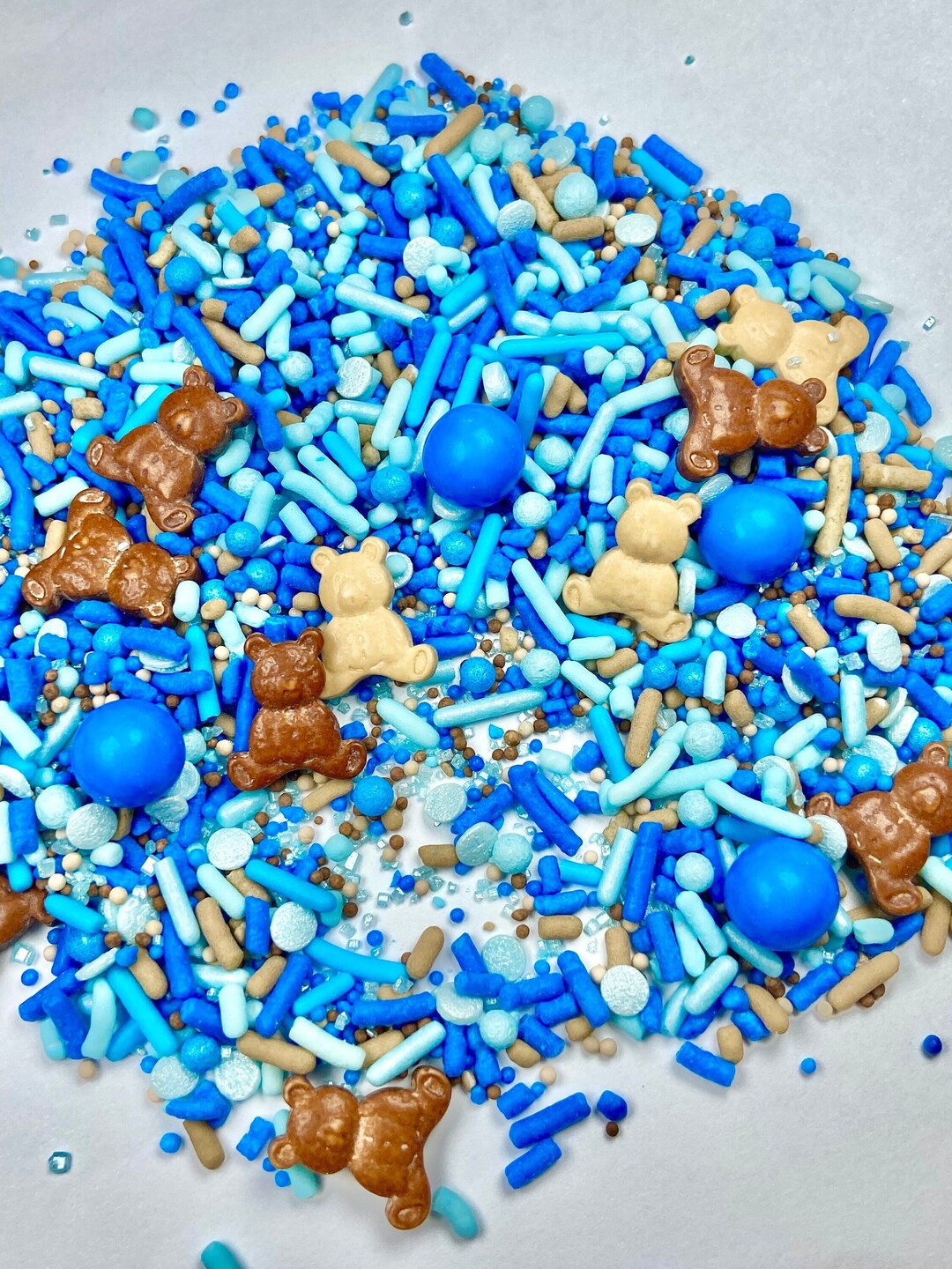 Sprinkle Mix Baby Blue Bears Sprinkle Mix -- Baby Shower Sprinkle Mix ...