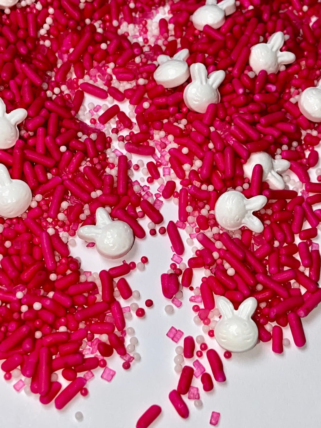 Bunnies Sprinkle Mix Spring Baby Shower Sprinkle Mix Hot Pink Sprinkles ...