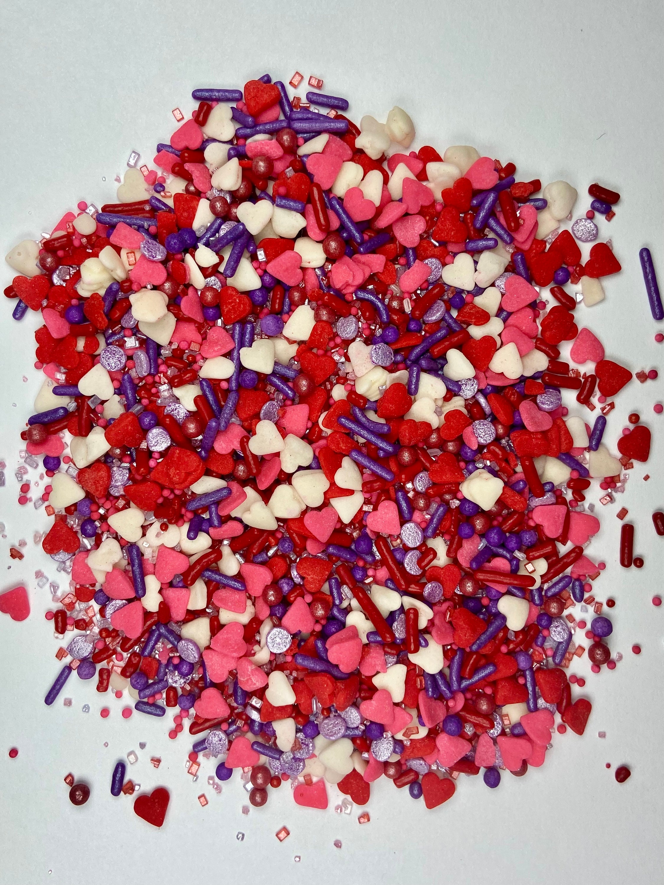Sprinkle Mix A Splash of Purple Sprinkle Mix -- Valentines Day Red ...