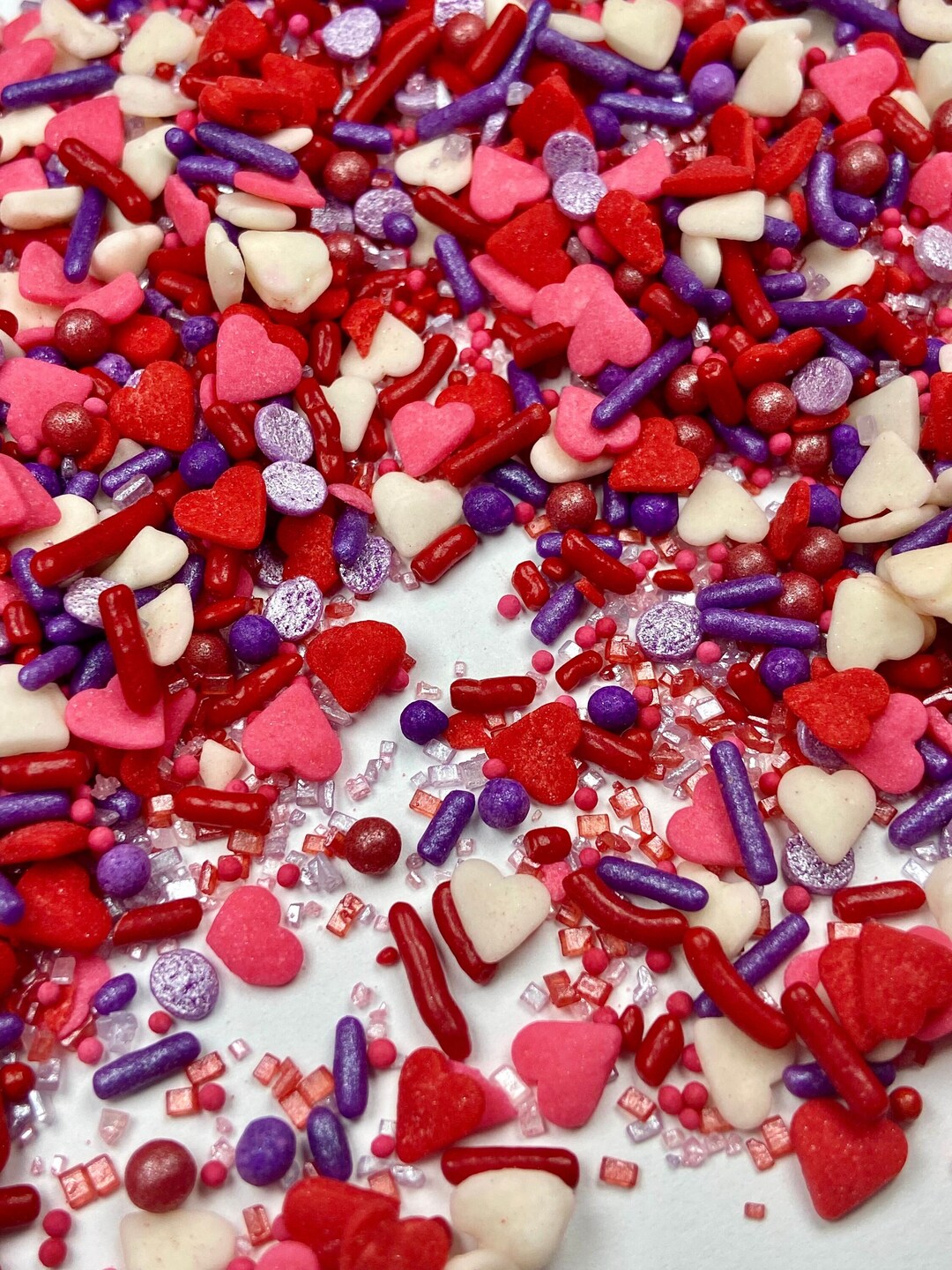 Sprinkle Mix A Splash of Purple Sprinkle Mix -- Valentines Day Red ...