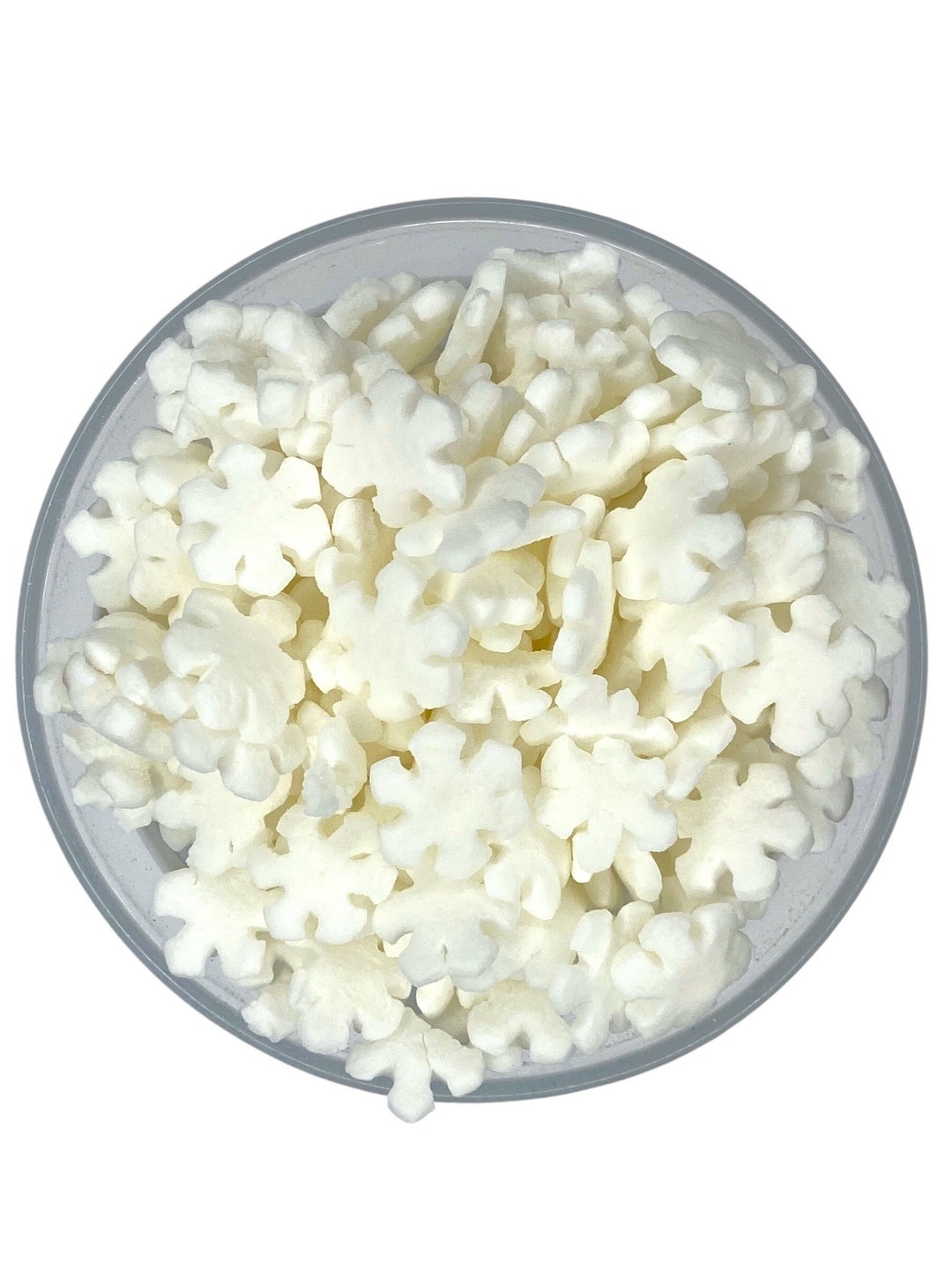 Sprinkles Snowflake White Confetti Sprinkles -- Light White Snowflakes ...
