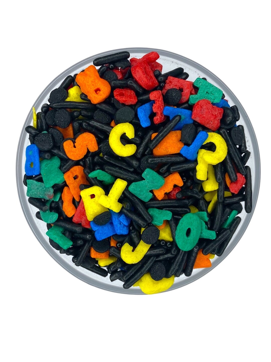 Sprinkle Mix Alphabet Letters Sprinkle Mix -- Edible Summer Food Theme ...