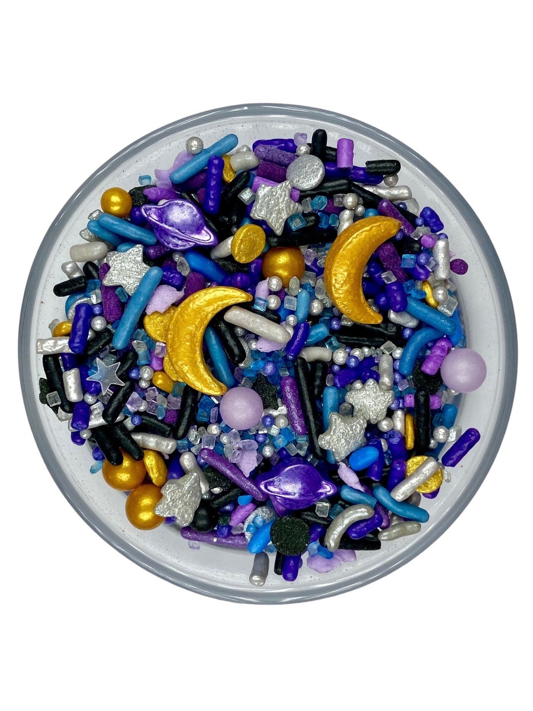 Moon and Stars Sprinkle Mix Edible Astrological Baby Shower Sprinkle ...