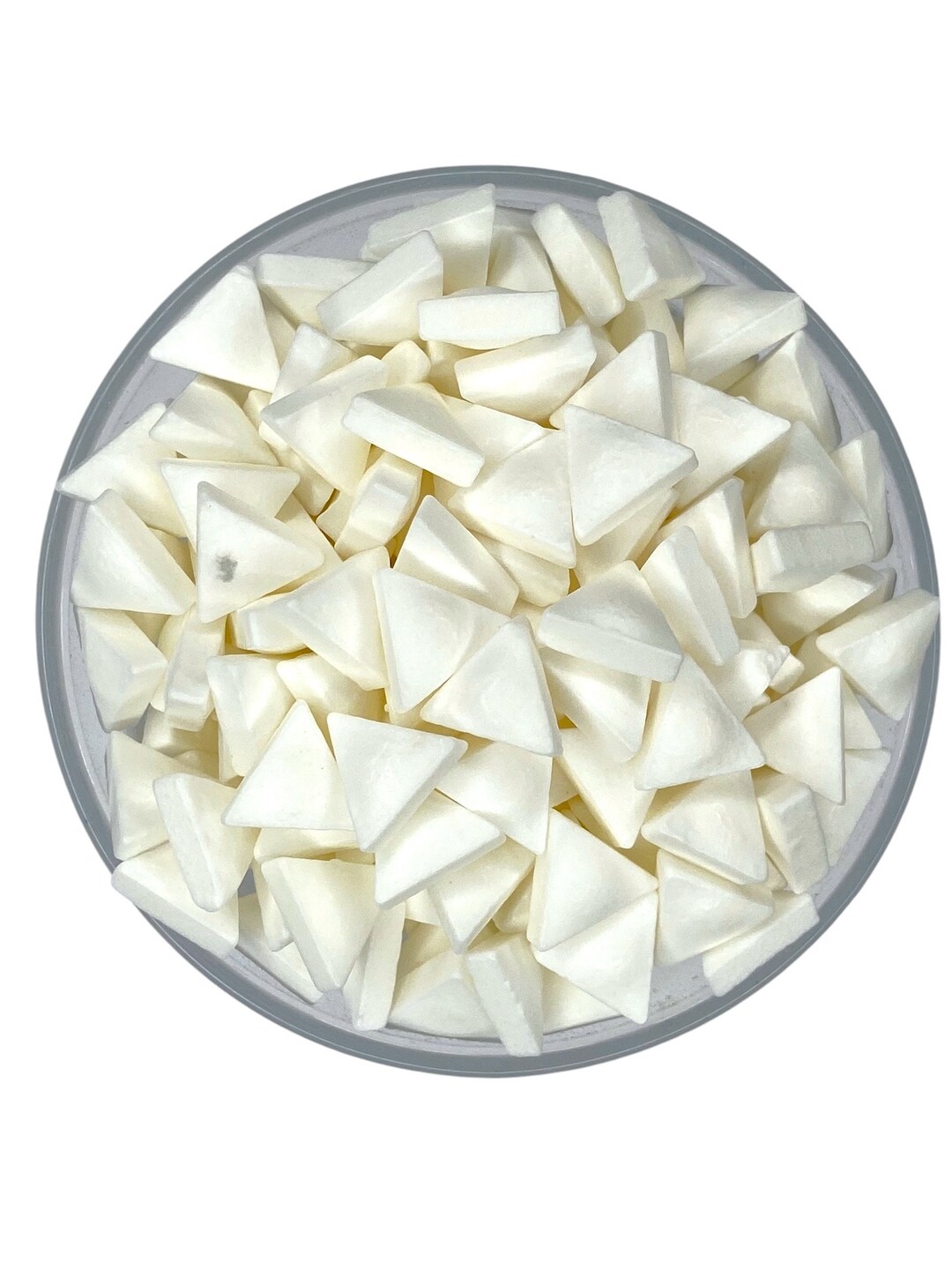 White Triangle Sprinkles Baby Shower Springtime Sprinkle White Shaped ...