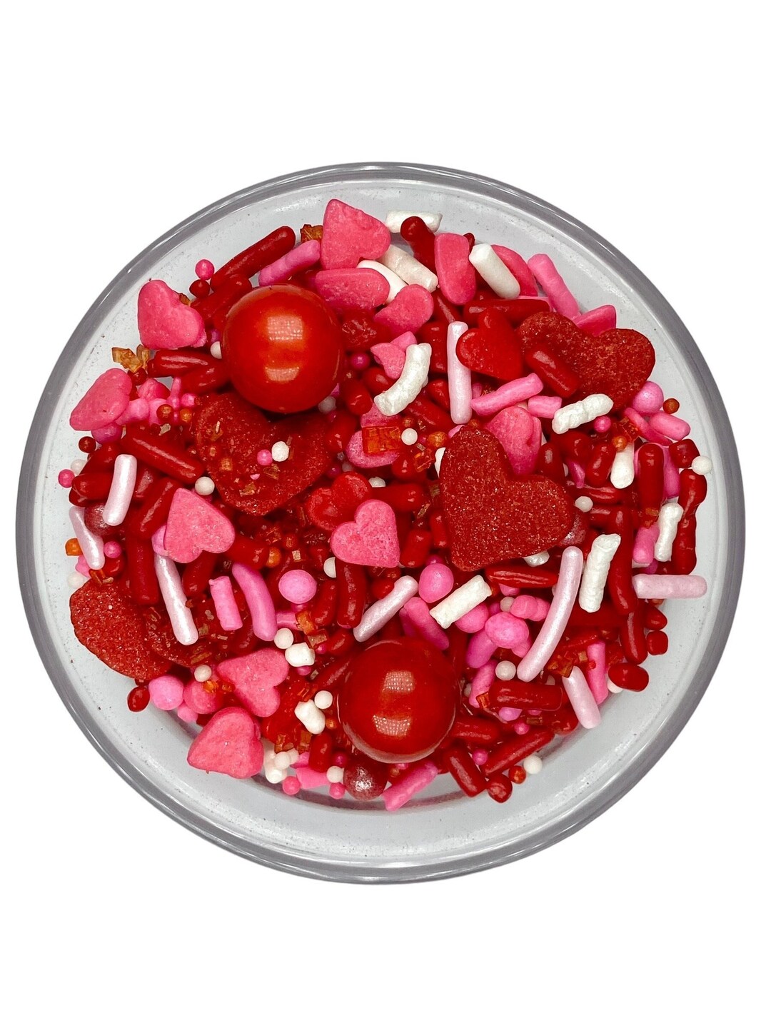 Sprinkle Mix Valentines Red Sprinkle Mix -- Edible Valentine's Sprinkle ...