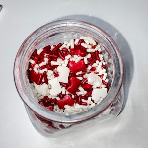 Red & White Stocking Sprinkle Mix Winter Holidays Sprinkle Mix ...