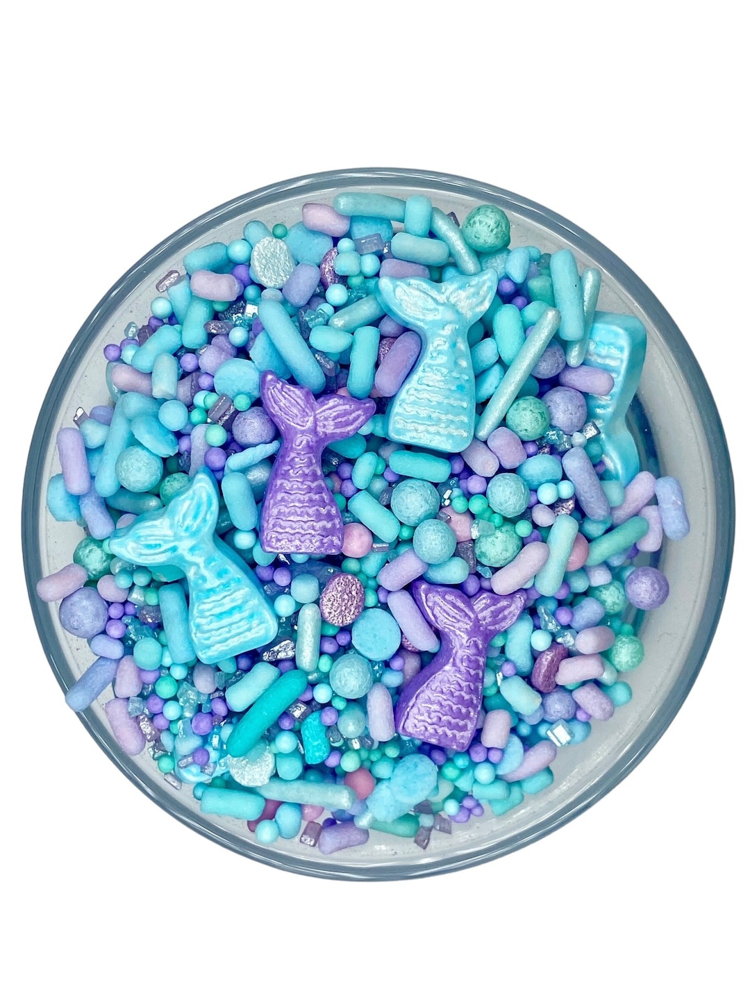 Blue Mermaid Sprinkle Mix Baby Shower Birthday Mermaid Sprinkle Party ...