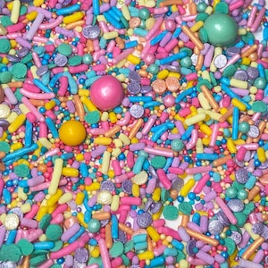Pastel Rainbow Sprinkle Mix Baby Shower Birthday Sprinkle Mix | Etsy