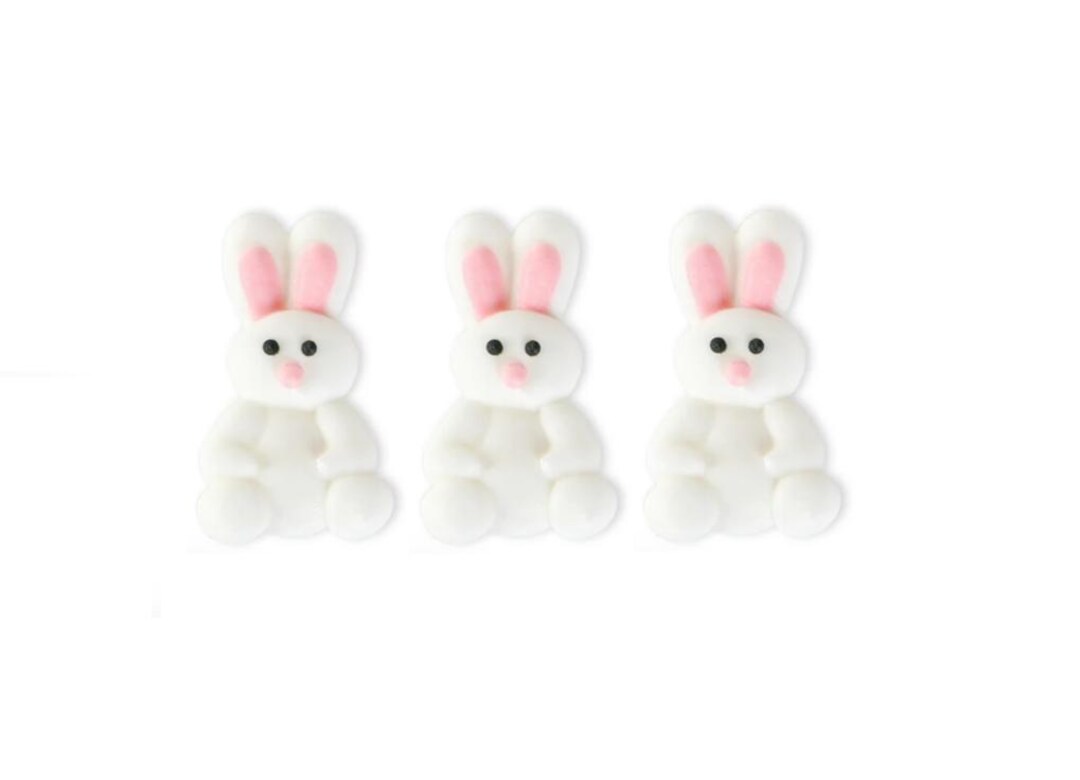 Royal Icing Bunny With Pink Ears - Etsy