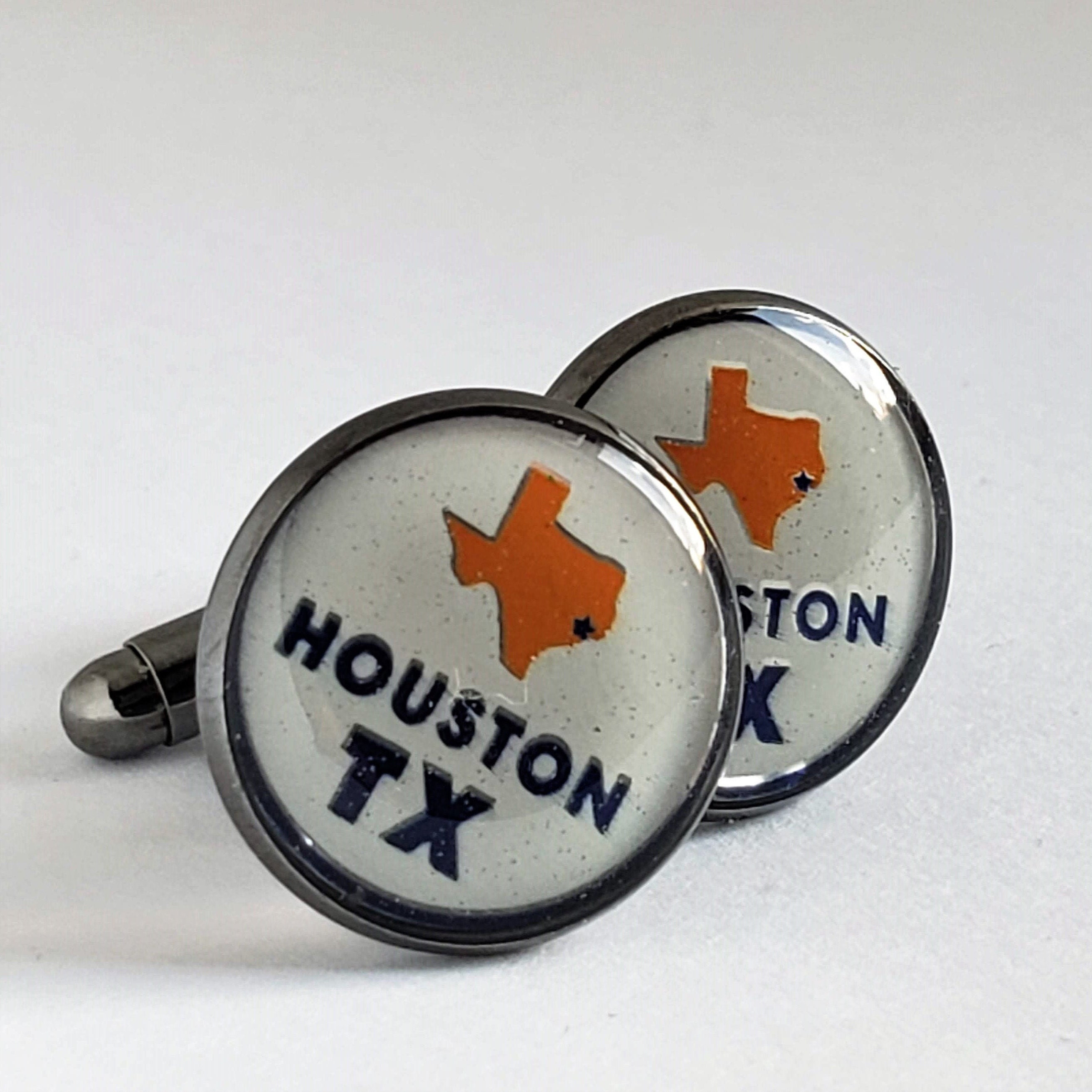 Upcycled Aluminum and Resin Craft Beer Cuff Links HOU TX - Etsy
