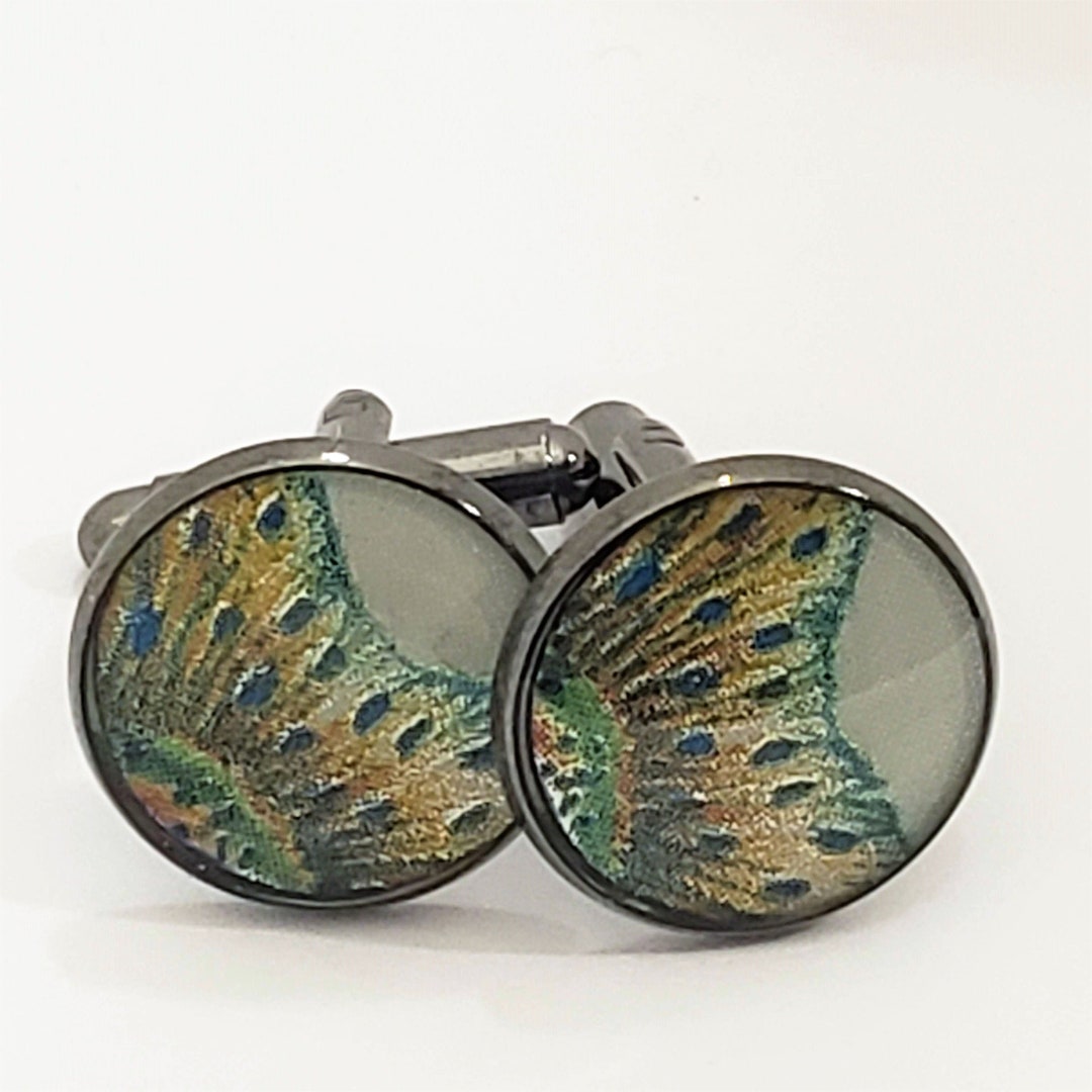 Upcycled Aluminum and Resin Craft Beer Cuff Links Rainbow Trout Tail - Etsy