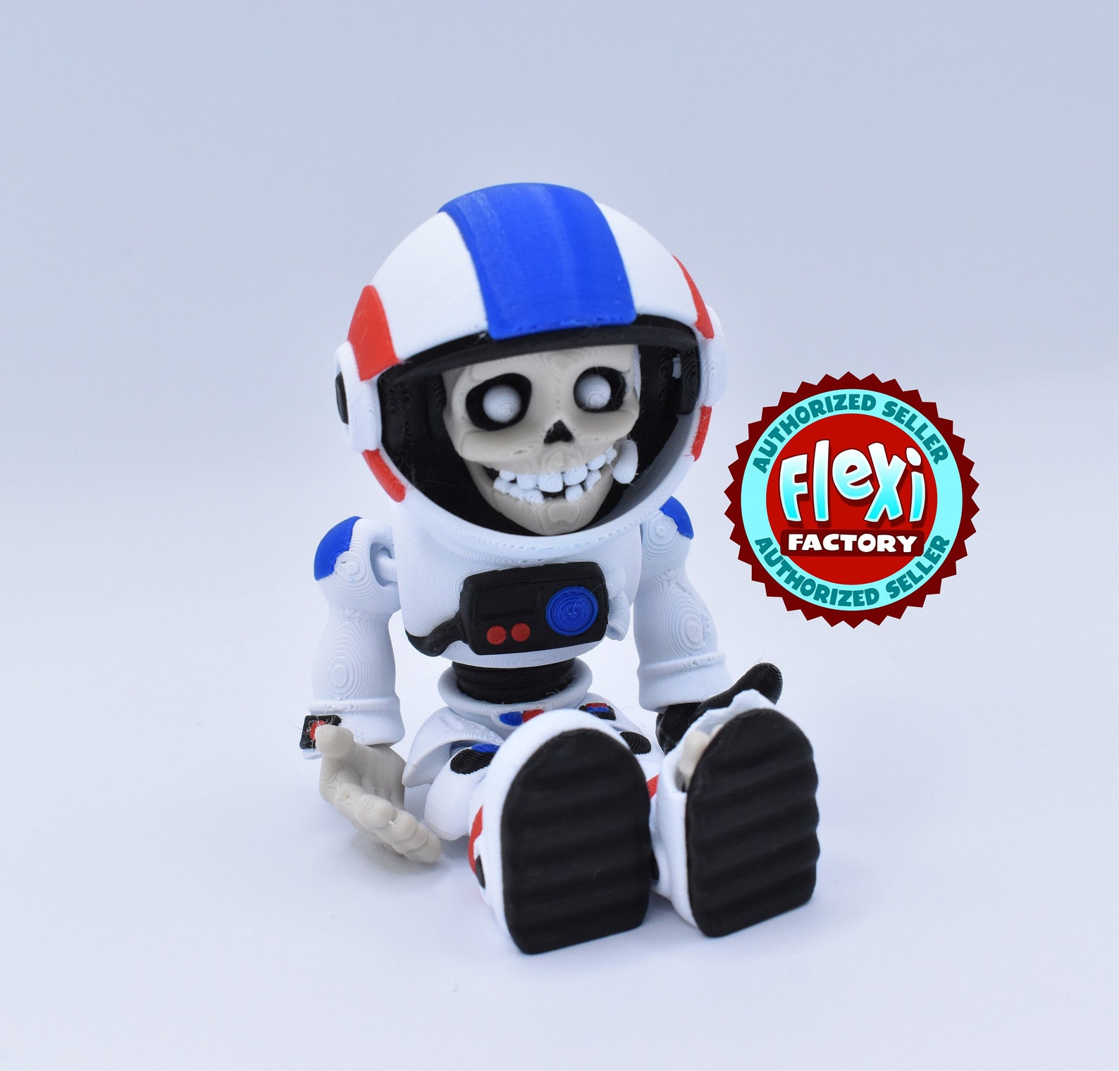 Flexi Skeleton Astronaut W/ Glow-in-the-dark Bones - Etsy UK