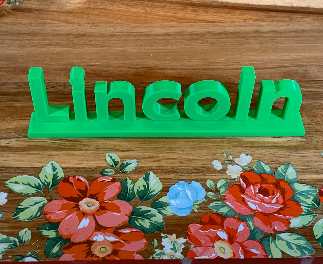 3D Printed Custom Nameplate - Etsy