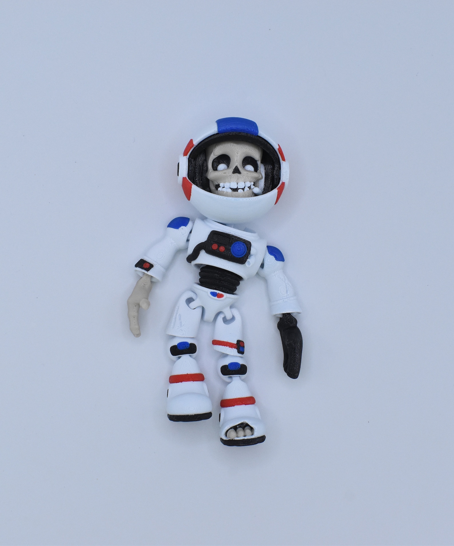 Flexi Skeleton Astronaut W/ Glow-in-the-dark Bones - Etsy