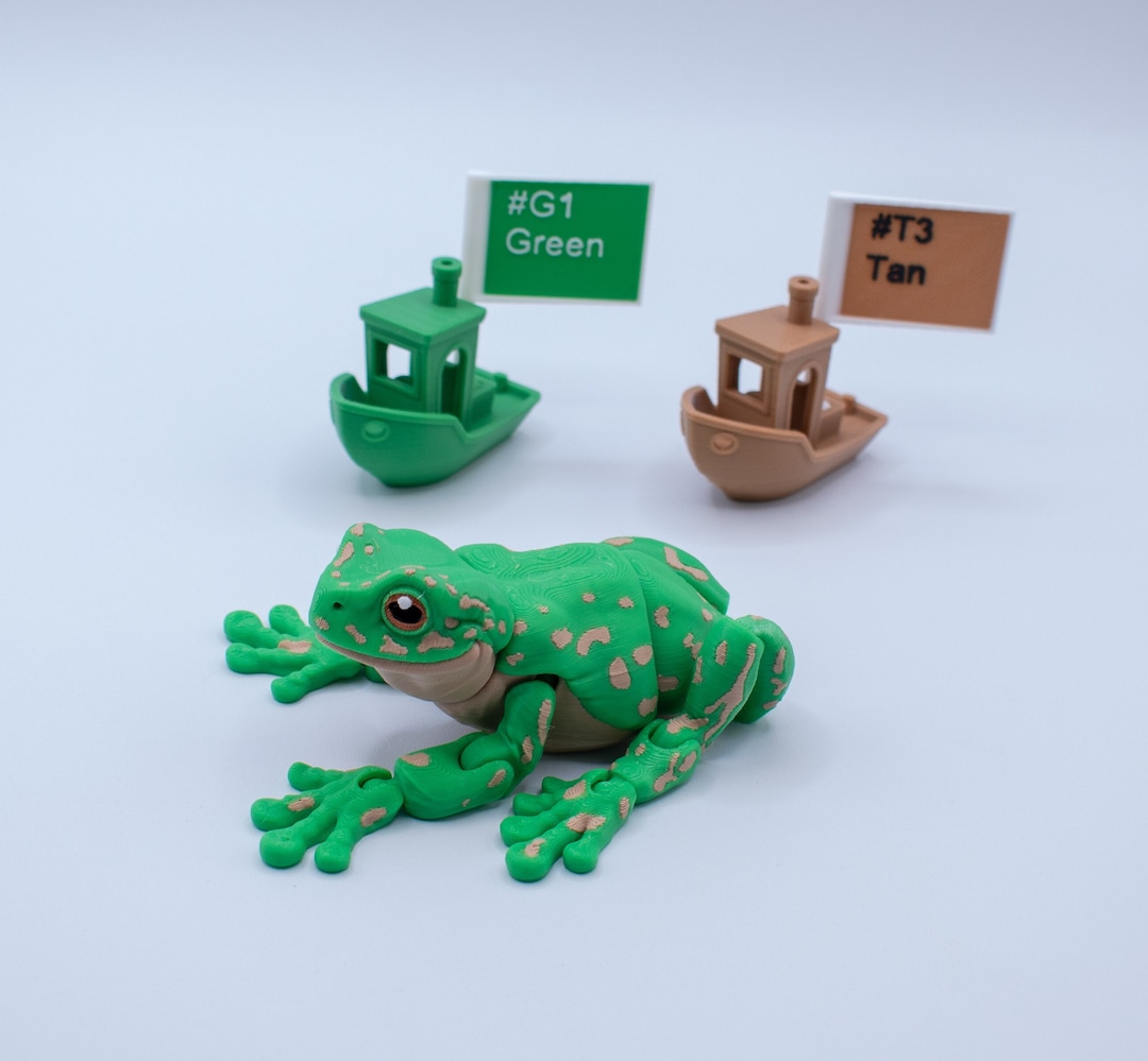 Articulated White's Tree Frog 3D Print - Etsy