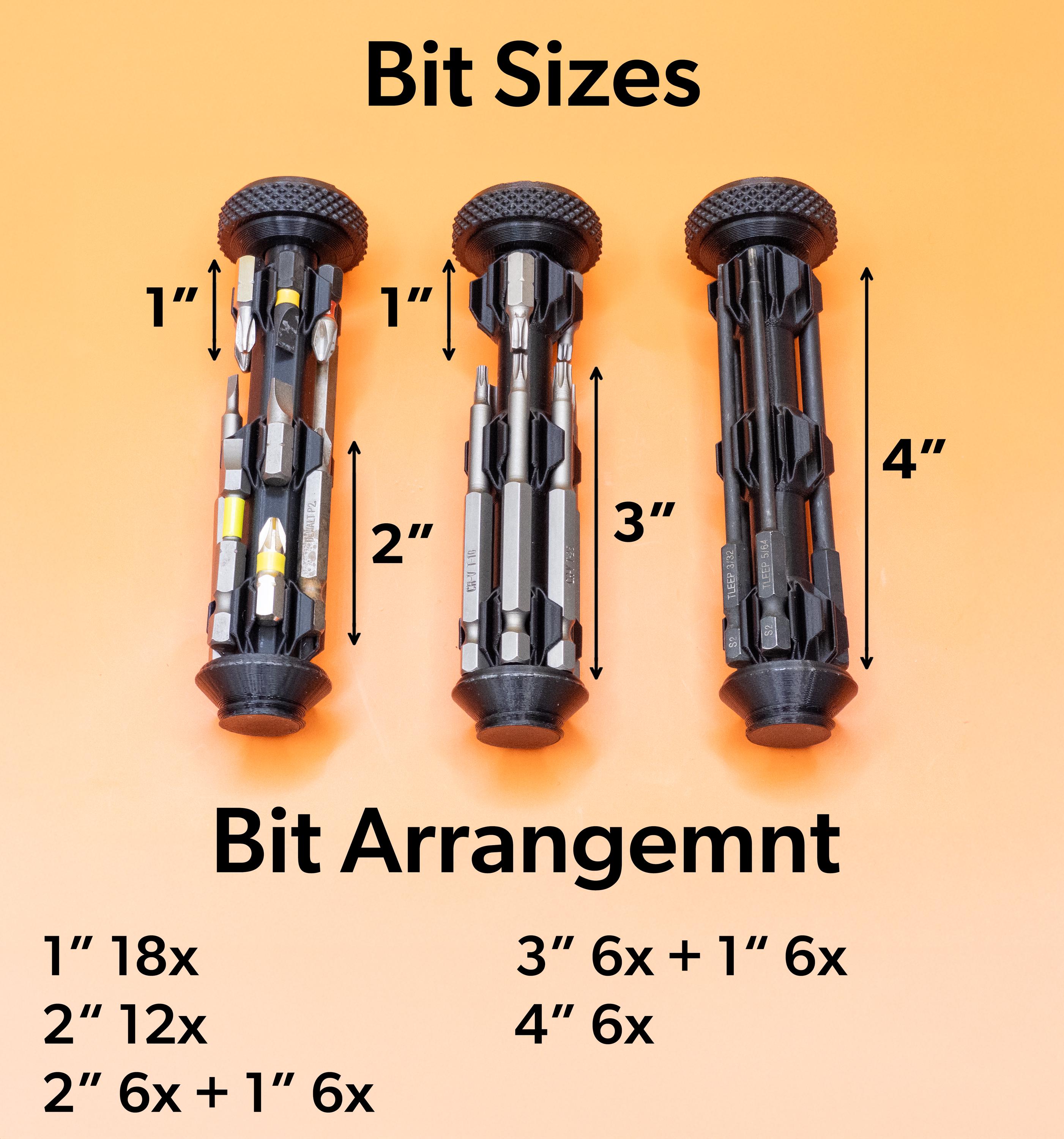 Driver Bit Organizer for Tool Bags - Compact 3D Printed Bit Holder - Etsy