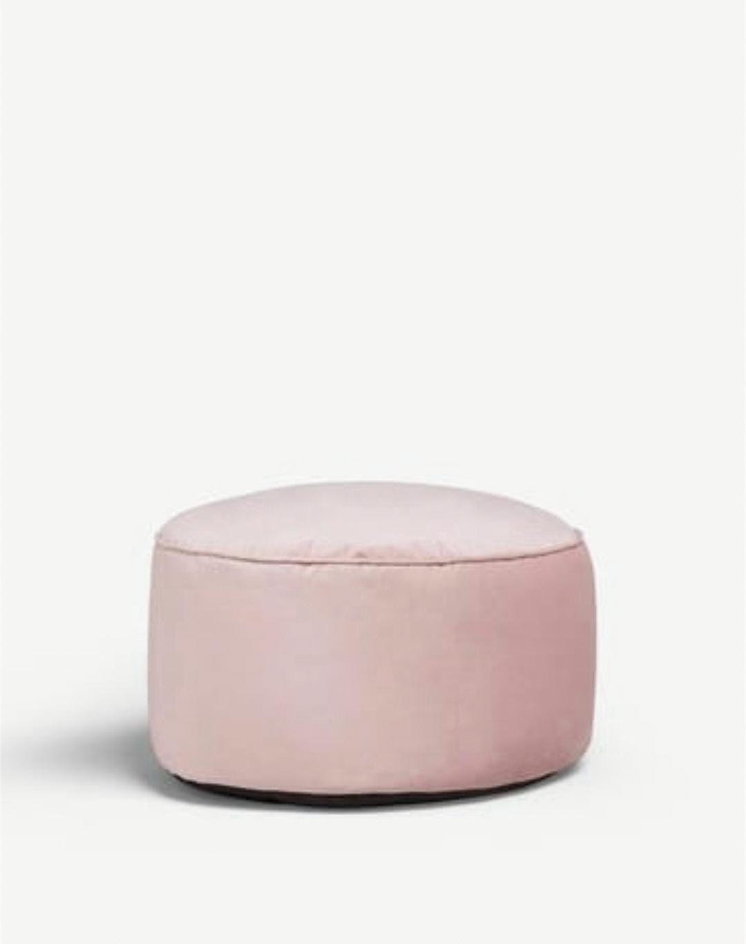 Luxury Round Velvet Ottoman Pouf - Velvet Ottoman - Pouf Ottoman, Floor ...