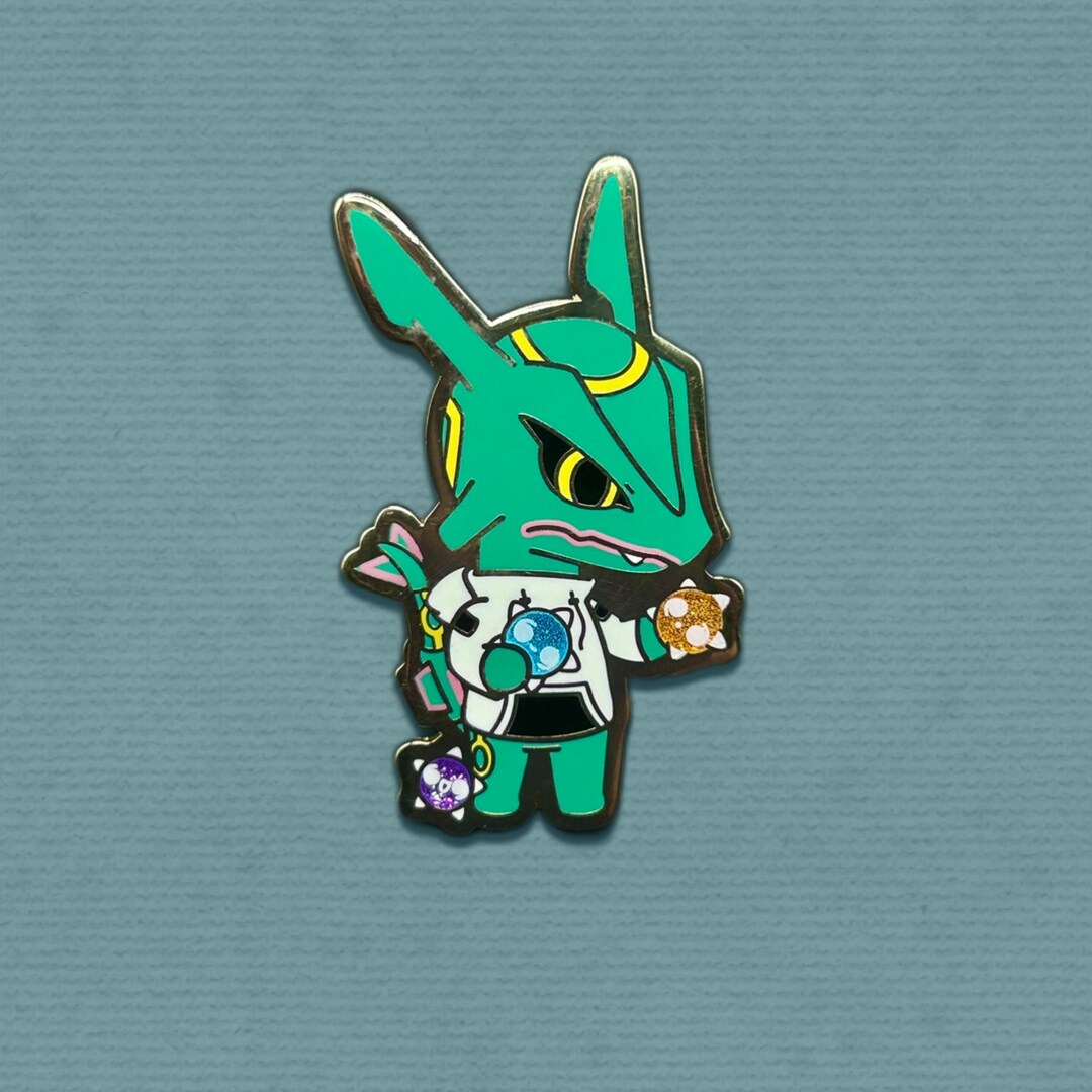 Rayquaza and Shiny Rayquaza Acxpkmn Enamel Pin - Etsy