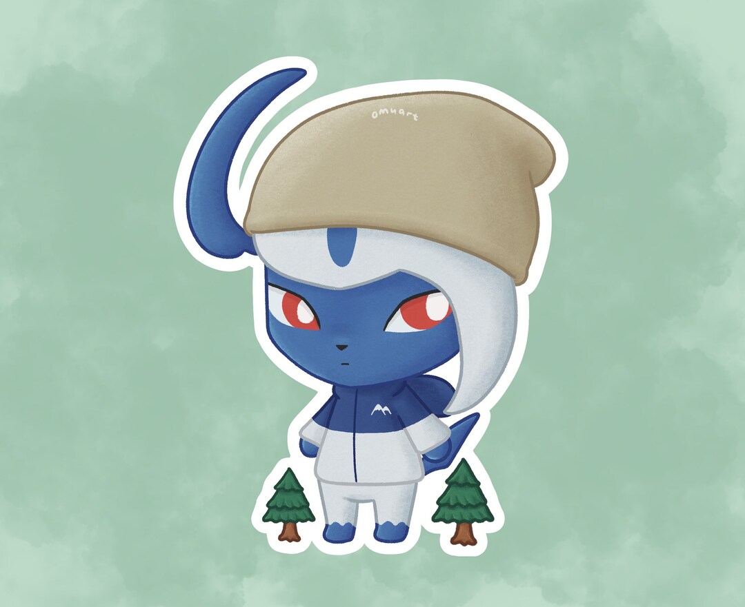 Absol Acxpkmn Sticker - Matte, Vinyl - Etsy