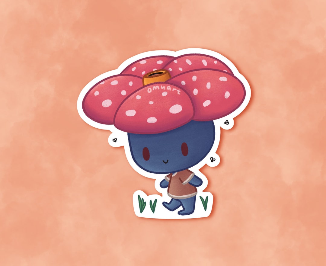 Vileplume Acxpkmn Sticker - Matte, Vinyl - Etsy