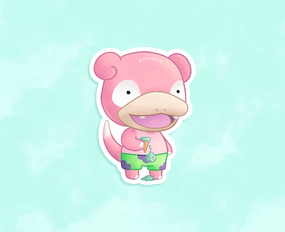 Slowpoke Acxpkmn Sticker - Matte, Vinyl - Etsy