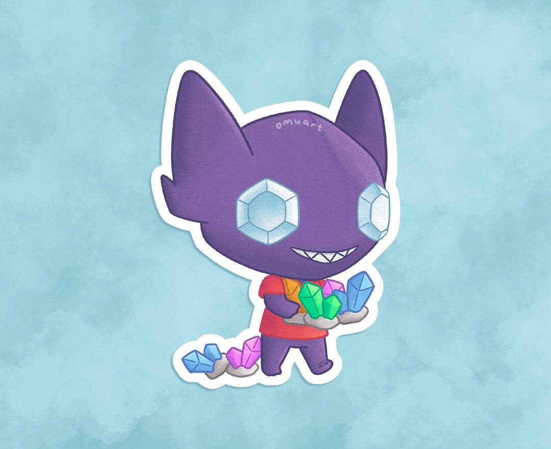 Sableye Acxpkmn Sticker - Matte, Vinyl - Etsy