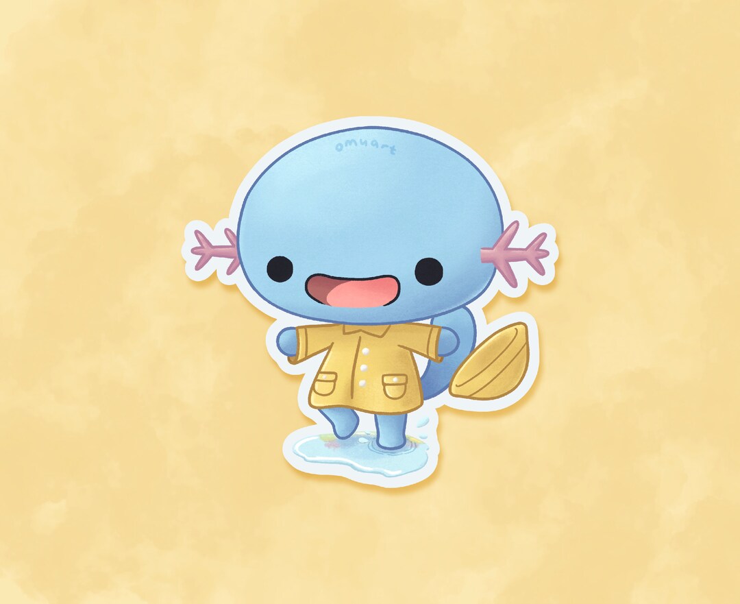 Wooper Animal Crossing Sticker Matte, Vinyl - Etsy