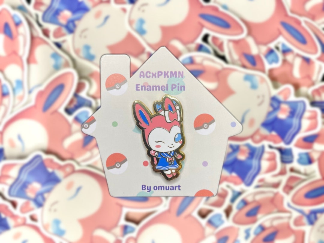 Animal Crossing Sylveon Enamel Pin - Etsy
