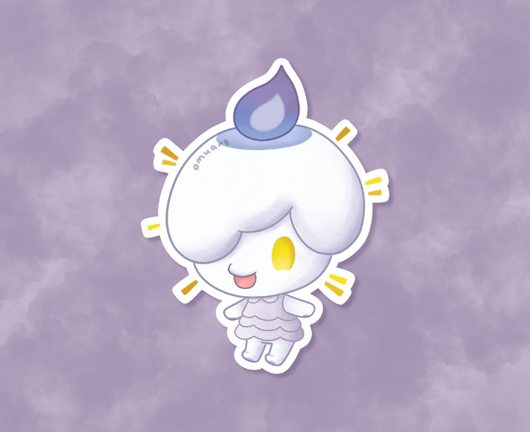 Cute Litwick Animal Crossing Pokemon Sticker Matte Vinyl - Etsy