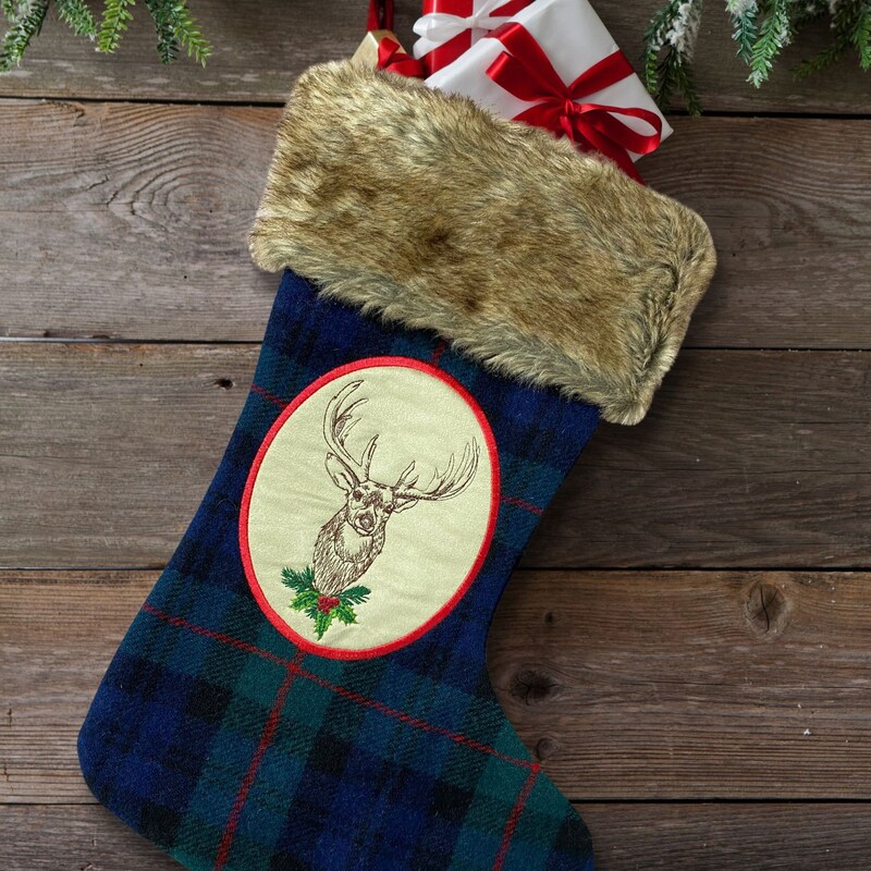 Rustic Christmas Stocking - Etsy