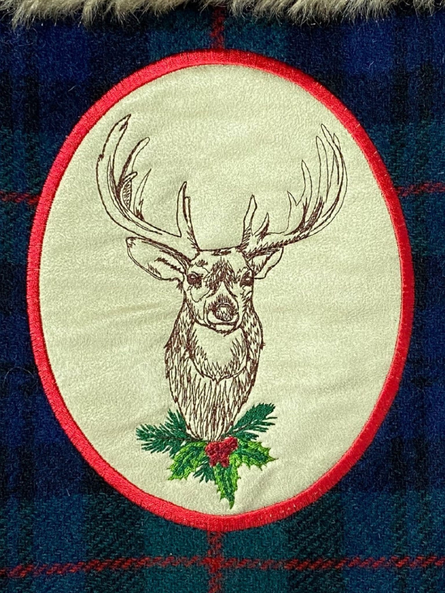 Rustic Charm Artisan Deer Embroidered Hunting Outdoorsman Limited ...