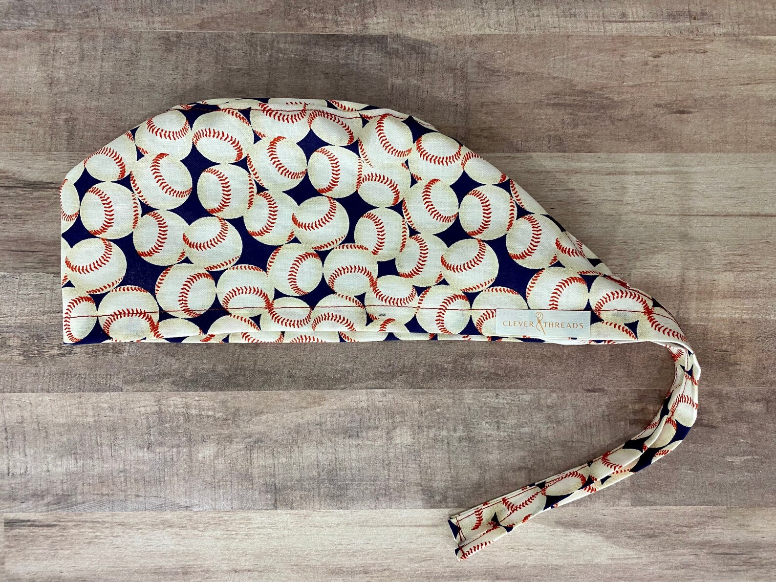 All American Baseball Sports Print Handmade Tie Back Scrub Cap - Etsy