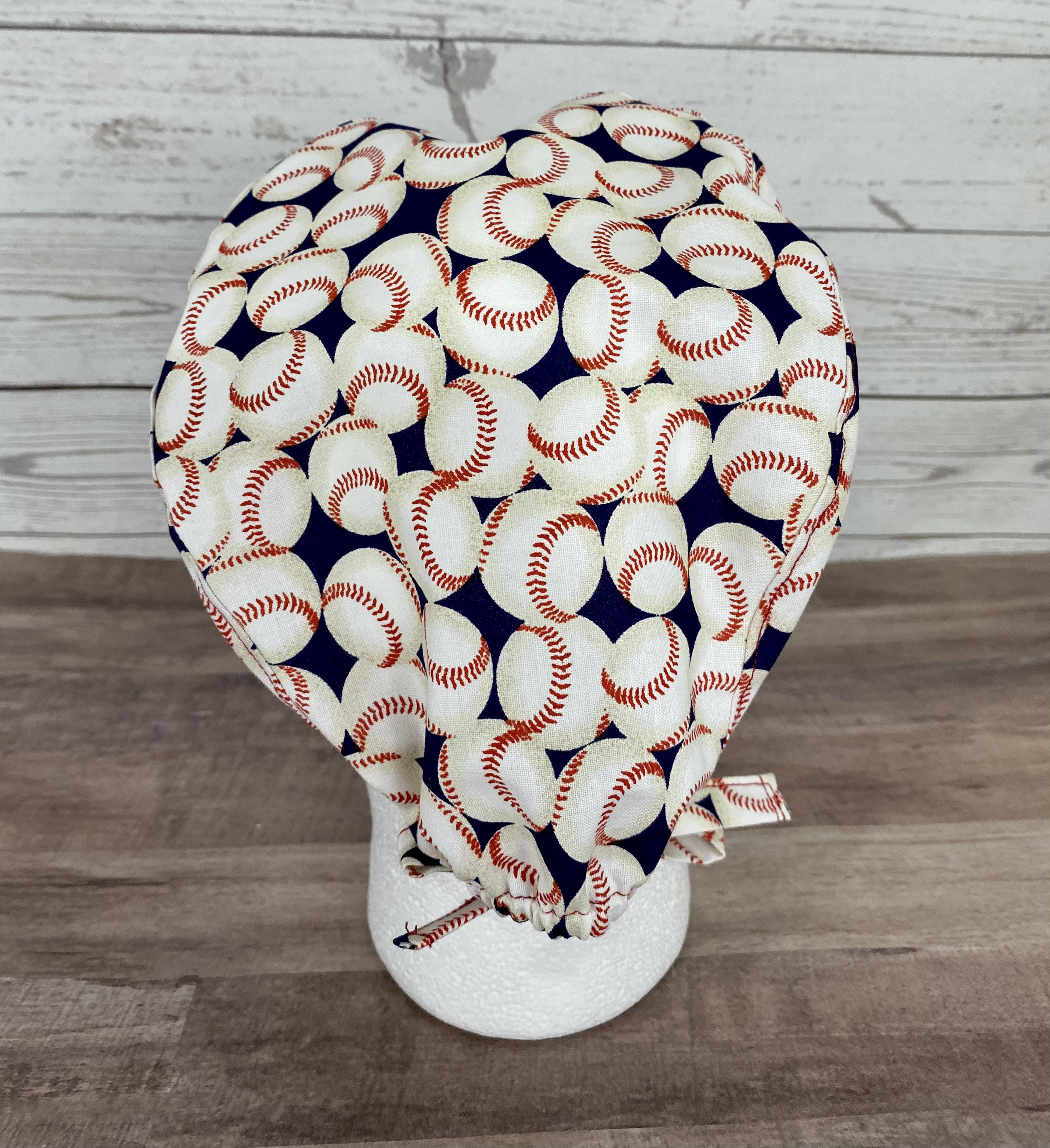 All American Baseball Sports Print Handmade Tie Back Scrub Cap - Etsy