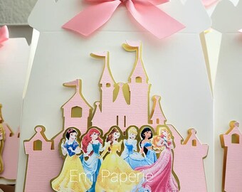 Princess Crown Tiara Favor Boxes-pink Gold Princess Favor | Etsy