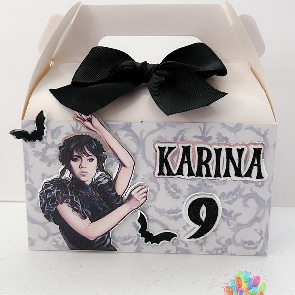 Wednesday Addams Treat Bags - Etsy Canada