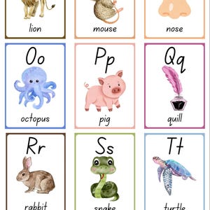 Alphabet Posters - Watercolour - Etsy