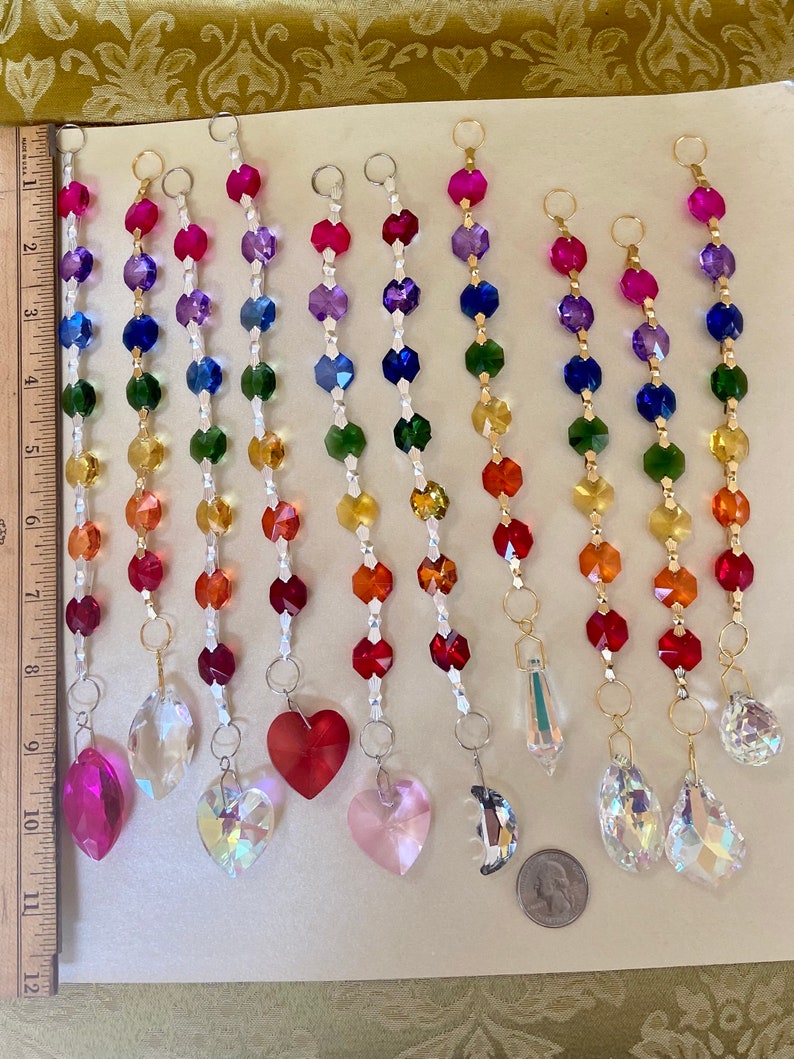 CHAKRA CRYSTAL Sun~catcher RAINBOW Zen Yoga Peace Meditation Love ...