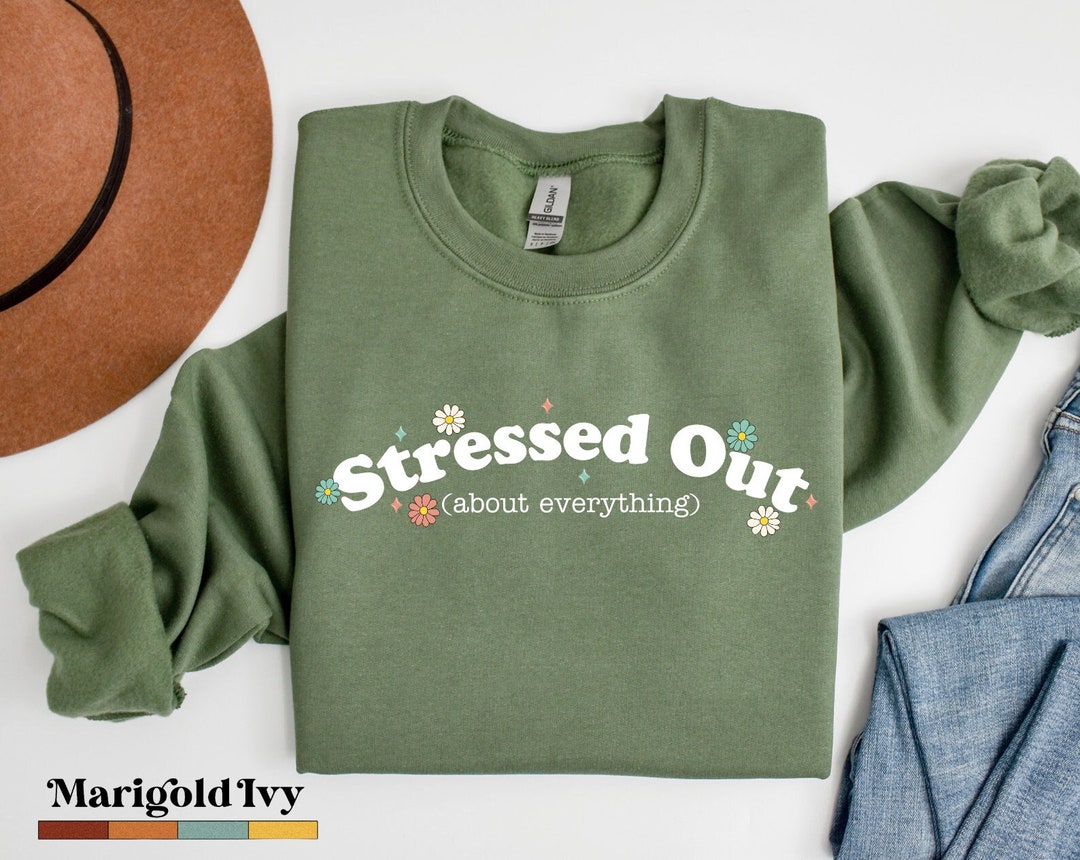 Mental Health Awareness Crewneck Mental Health Sweatshirt Stressed ...