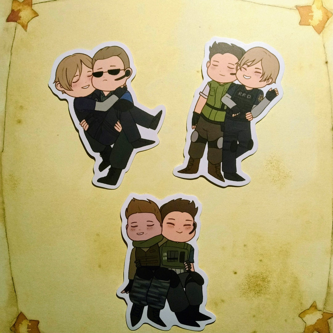 Resident Evil Couple Stickers | Chreon, Nivanfield, and Weskennedy - Etsy