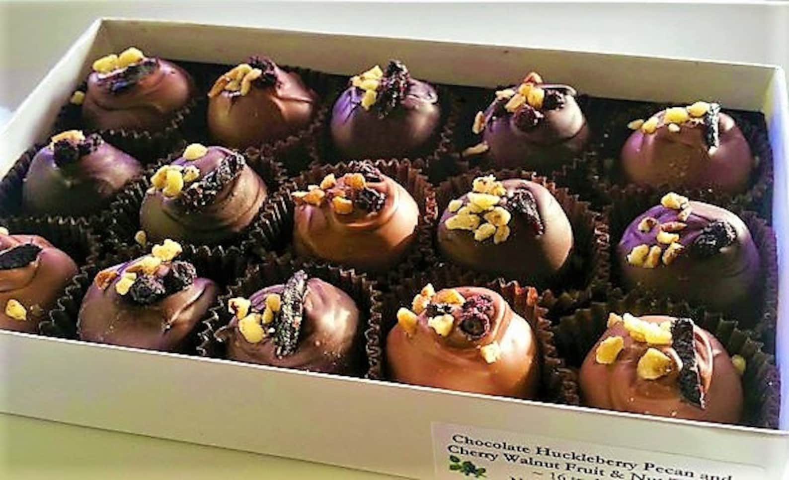 Montana Huckleberry Chocolates (the Dark Chocolate Are VEGAN!) - Etsy
