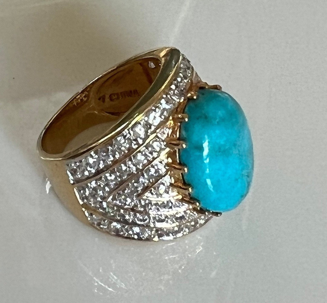 Unique Ross-simons Gold Over 925 Sterling Silver Size 7 Ring Features A ...